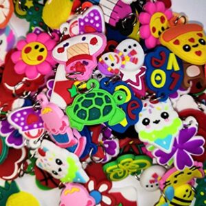 (105pcs) Rubber Loom Band Silicone Charm, Bracelet Charms ,Loom Rubber Bands Charms,Bracelet Pendant,