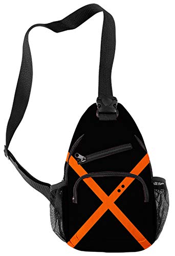 HANDAFA Anime My Hero Single Shoulder Bag Manga Sling Bag Cosplay Daypack(Bakugou Katsuki)