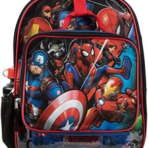 Marvel Comic Book Universe Superheroes 4-Piece Backpack Set for boys