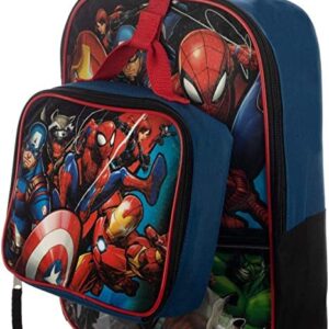 Marvel Comic Book Universe Superheroes 4-Piece Backpack Set for boys