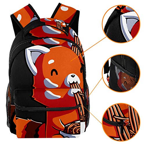 Schoolbag Bookbag Red Panda Backpack for Teen Girls Boys School Bags Fits 14 Inch Laptop Bag