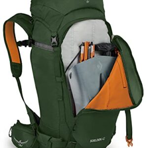 Osprey Soelden 42 Men's Backcountry Ski and Snowboard Backpack, Dustmoss Green