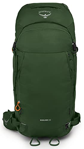 Osprey Soelden 42 Men's Backcountry Ski and Snowboard Backpack, Dustmoss Green