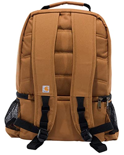 Carhartt Unisex Insulated Two Compartment 24-Can Cooler Backpack Brown One Size