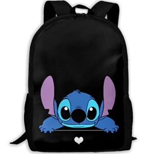 jisecot 17 inch laptop backpack travel daypack cartoon cute bookbag for women men hiking gift