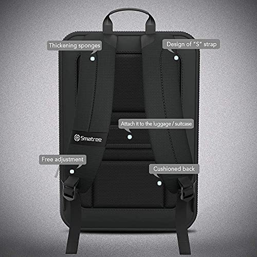 Smatree 16inch Laptop Backpack for Men, Business Travel Big Backpack, Shock Protective Laptop Bag for 13-16 inch MacBook Pro 2021 Newest, Macbook Pro 2021 16inch and 12.9/13/14/15.6 inch Laptop,Black