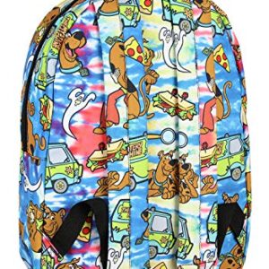 Scooby Doo Themed Allover Design Tie Dye Travel Laptop Backpack