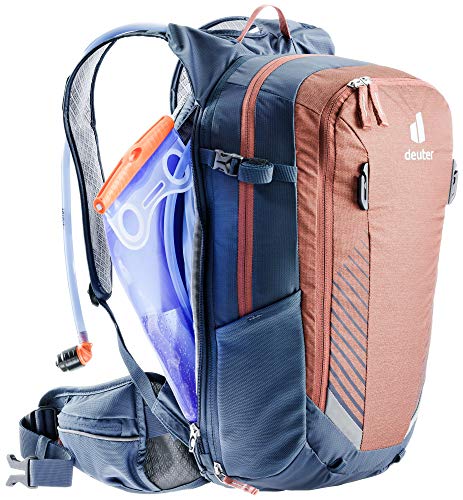 DEUTER Unisex – Adult's Compact EXP 14 Bicycle Backpack, Redwood-Navy, 17 L