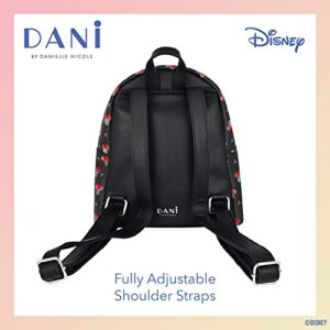 Danielle Nicole DANI Disney Minnie Mouse with Ears Backpack, Small Bookbag, Black, 9 Inch