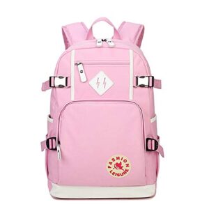 Anime Card Captor Pink Cute Backpack SAKURA Kawaii Women Shoulder Bags Canvas School Bags Rucksack Bookbag (12)