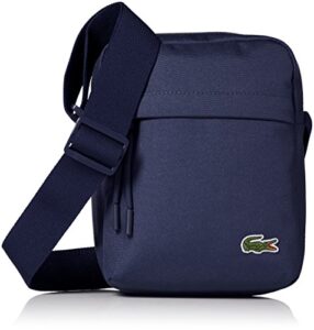 lacoste men’s neocroc vertical camera bag, peacoat, one size