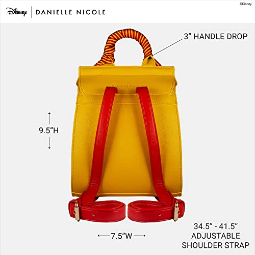 Danielle Nicole Disney Dumbo Mini Backpack, Monogram Small Handbag Purse, Yellow