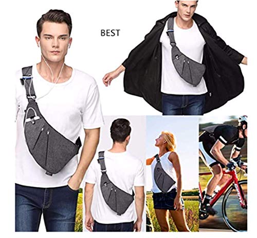 Xinxinyu Sling Bag Chest Backpack Casual Daypack Shoulder Crossbody Lightweight Anti Theft Outdoor Sport Travel Hiking for Men Women