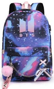 jinjukpop merchandise backpack school bookbag daypack laptop backpacks usb backpack