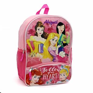 personalized disney princess backpack (follow your heart) medium