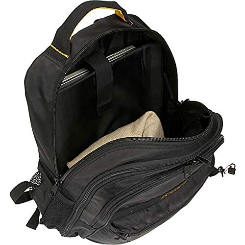 A.Saks Deluxe Expandable Laptop Backpack (Black)