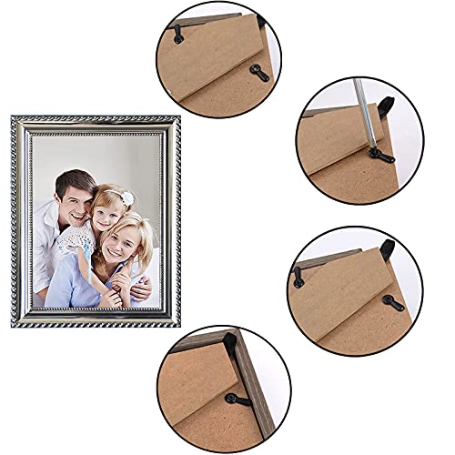 Frame Picture Turn Button Fasteners Set 100 Pieces Picture Frame Hardware Backing Clips with 100 Pieces Screws for Craft, Hanging Pictures, Photos, Drawing, Black (Turn Button)