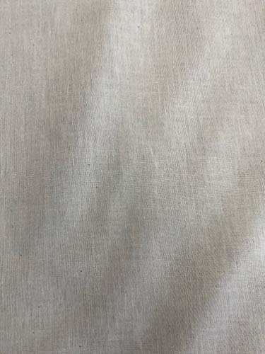 AK TRADING CO. Muslin Fabric/Textile Unbleached - Draping Fabric - Natural 10 Yards Medium Weight - 100% Cotton (63in. Wide), Natural Unbleached