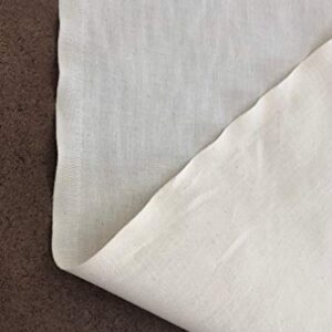 AK TRADING CO. Muslin Fabric/Textile Unbleached - Draping Fabric - Natural 10 Yards Medium Weight - 100% Cotton (63in. Wide), Natural Unbleached