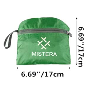 Mistera 20L Foldable Lightweight Small Backpack Hiking breathable Daypack, Compact , Outdoor Camping, Green, Small