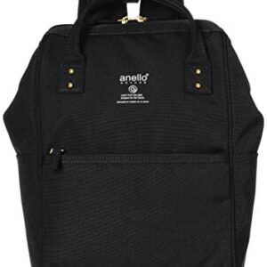 anello GRANDE(アネロ グランデ) Women Metal Clasp Backpack Small, Black (Black 19-3911tcx)