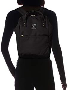 anello GRANDE(アネロ グランデ) Women Metal Clasp Backpack Small, Black (Black 19-3911tcx)