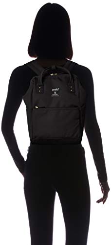 anello GRANDE(アネロ グランデ) Women Metal Clasp Backpack Small, Black (Black 19-3911tcx)