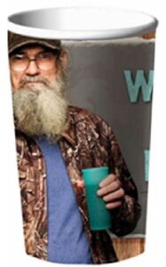 duck dynasty plastic 22 ounce reusable keepsake favor cup si ( 1 cup )