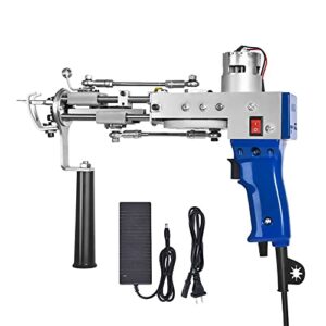 cut pile rug tufting gun, electric carpet weaving flocking machine handheld knitting rug gun machine starter kit 100v-240v 7-19mm