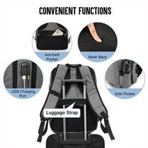 LOVEVOOK Laptop Backpack Work Backpack for Women Men 17 Inch with TSA & Anti Theft Lock Design Travel Computer Bag College Bookbag