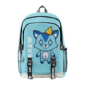 itsfunneh krew district bag harajuku funny backpack adults kids 2022 casual rucksack unisex daypack (wp10903-6)