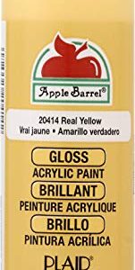 Apple Barrel Gloss Acrylic Paint in Assorted Colors (8 oz), Gloss Real Yellow