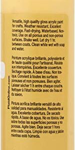 Apple Barrel Gloss Acrylic Paint in Assorted Colors (8 oz), Gloss Real Yellow