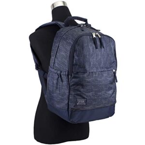 Eastsport Everyday Classic Backpack with Interior Tech Sleeve, Navy Chambray