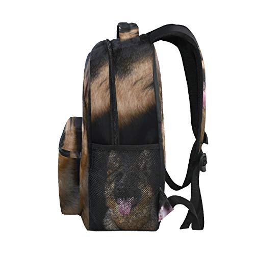 TropicalLife German Shepherd Dog Backpacks School Bookbag Shoulder Backpack Hiking Travel Daypack Casual Bags