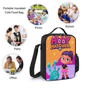 Zqiyhre Ab-by Hat_Cher Backpack 3 PCS Set, 3D Print Anime Hiking Laptop Backpack Pen Case Lunch Bag for Students