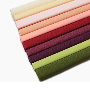 lia griffith extra fine crepe paper folds rolls, 10.7-square feet, assorted colors