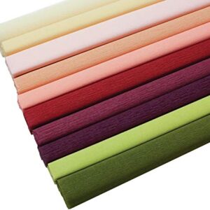 Lia Griffith Extra Fine Crepe Paper Folds Rolls, 10.7-Square Feet, Assorted Colors