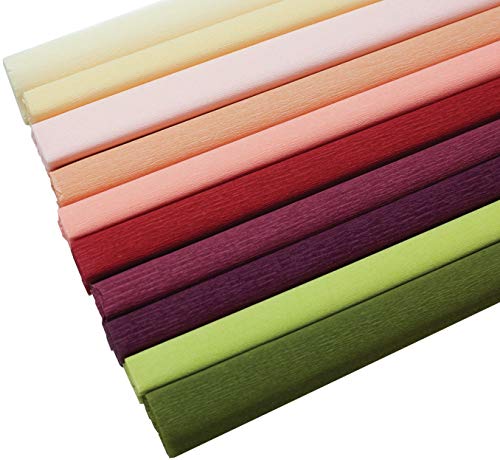 Lia Griffith Extra Fine Crepe Paper Folds Rolls, 10.7-Square Feet, Assorted Colors