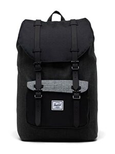 herschel supply co. little america mid-volume black crosshatch/black/raven crosshatch one size