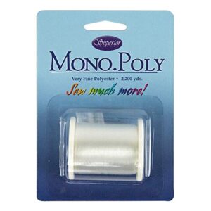 superior threads monopoly invisible polyester thread, 0, clear