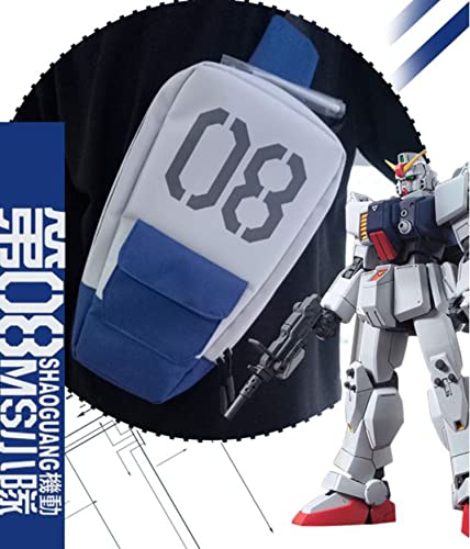 Gundam 08 MS Shield backpack of RX79-Gundam Anime Accessories Cosplay backpack-Manga Multifunctional bag, Blue, 33x20x6cm