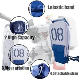 Gundam 08 MS Shield backpack of RX79-Gundam Anime Accessories Cosplay backpack-Manga Multifunctional bag, Blue, 33x20x6cm