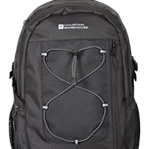 Mountain Warehouse Peregrine 30L Backpack - Travel Rucksack Black