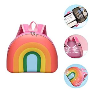 Toyvian Rainbow Backpack Kids girl birthday gift shoulder pack toy backpack School Bag