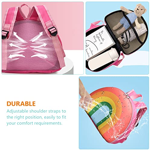 Toyvian Rainbow Backpack Kids girl birthday gift shoulder pack toy backpack School Bag