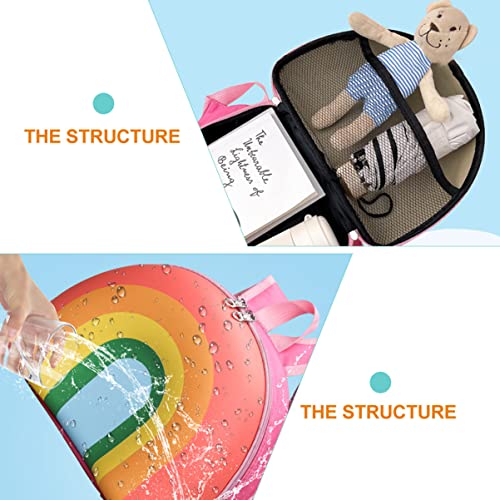 Toyvian Rainbow Backpack Kids girl birthday gift shoulder pack toy backpack School Bag