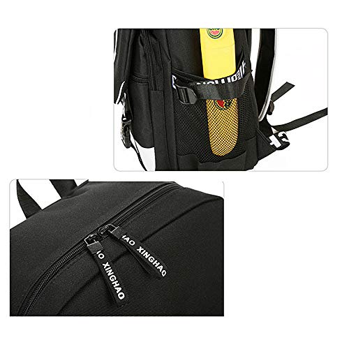 Kujo Jotaro Oxford School Bags Women USB Charging Laptop Backpack Canvas Bookbag Travel Daypack (21)