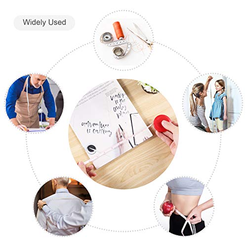 Tape Measure, 10 Pack Measuring Tape for Body 60 Inch, Retractable Fabric Small Tape Measure for Sewing Tailor Medical Craft Cloth