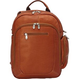 Piel Leather Laptop Backpack/Shoulder Bag, Chocolate, One Size